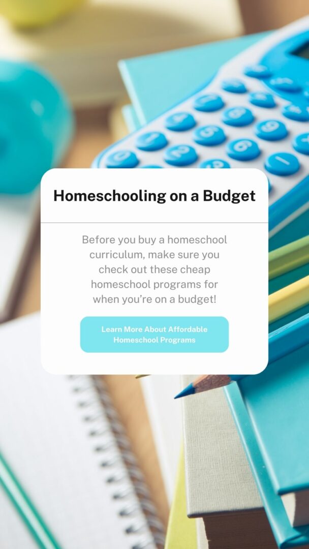 The BEST Cheap Homeschool Programs for Getting Started